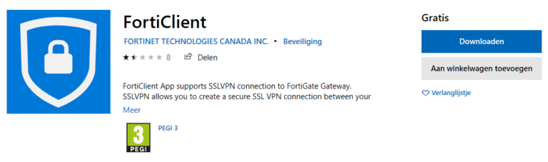FortiClient VPN voor Windows – Site4U